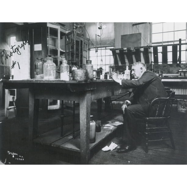 Thomas Edison (1847-1931). /Namerican Inventor. Edison In His West ...