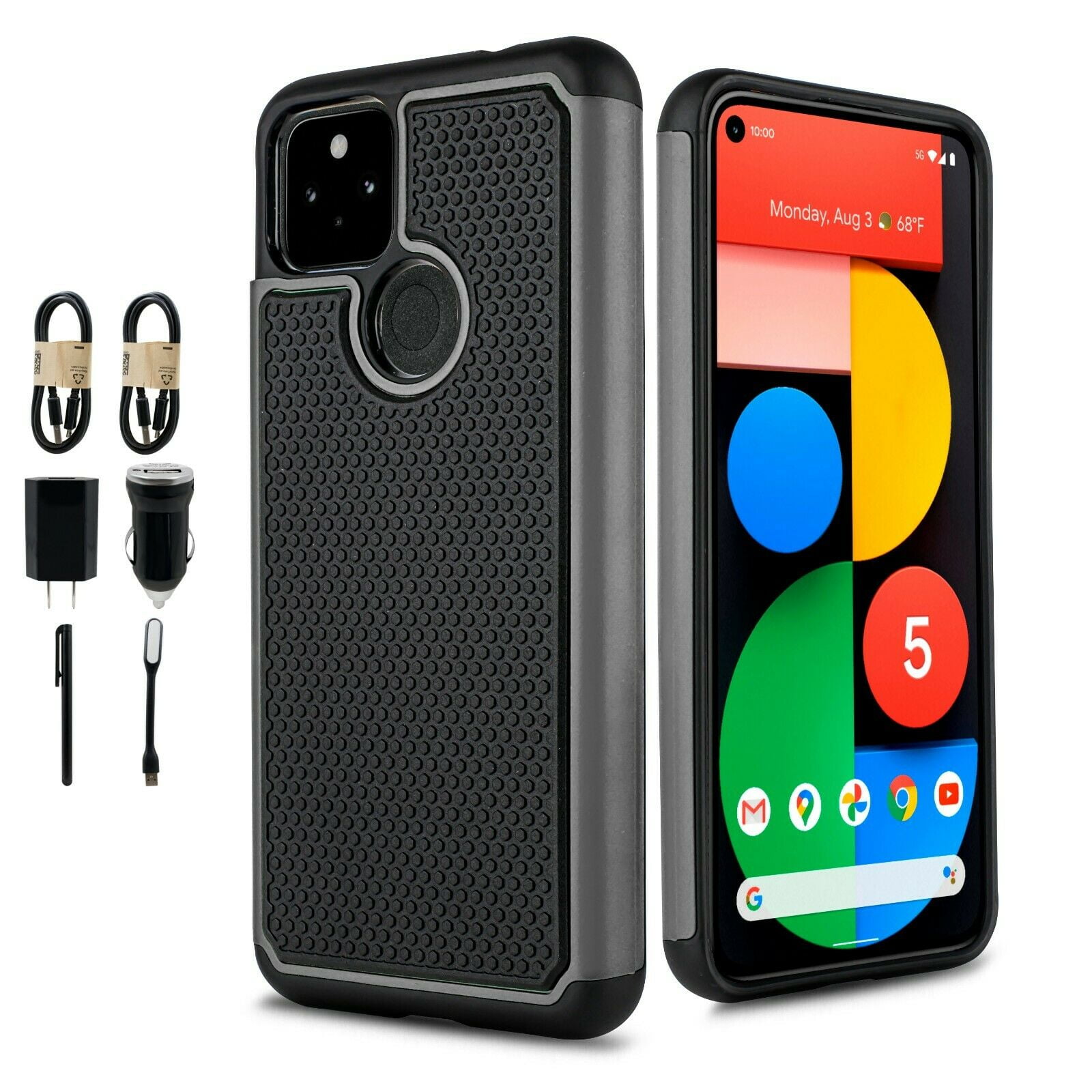 Value Pack and Google Pixel 5A 5G (NOT FIT PIXEL 5) Phone Case with ...