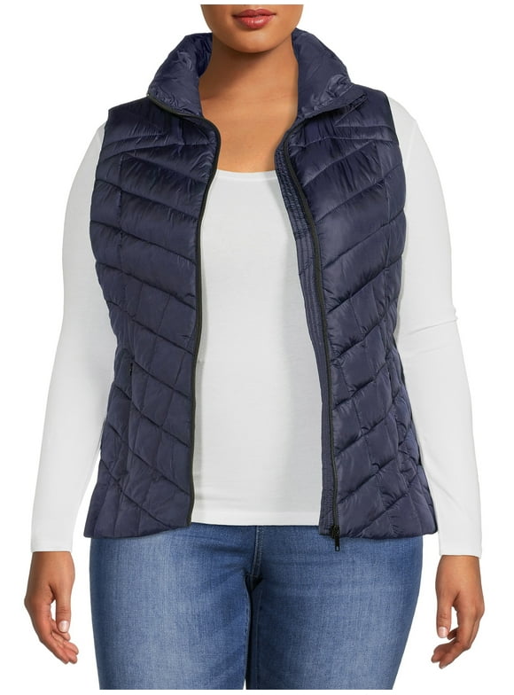 Plus Size Puffer Vest