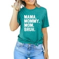 YI XIANG RAN Mama Shirts for Women Mama Mommy Mom Bruh Shirt Funny Mom ...