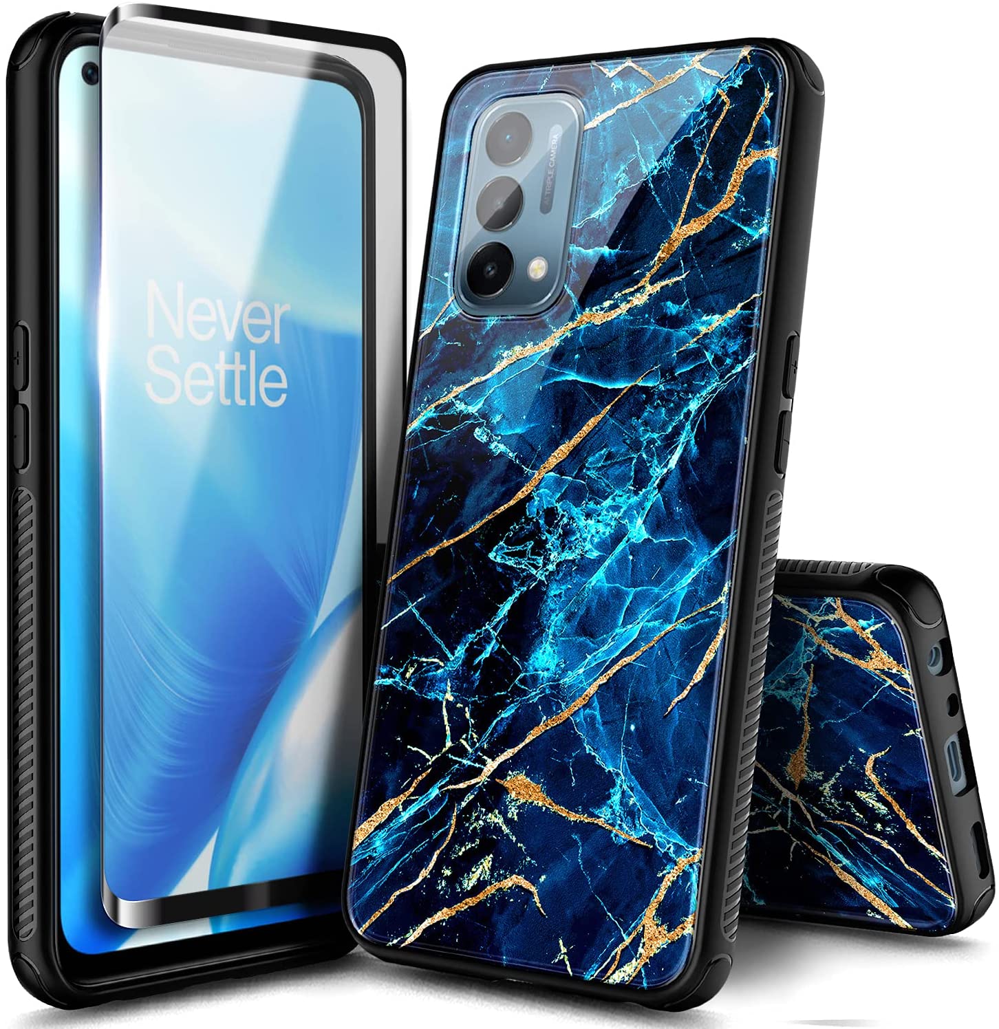 OnePlus Nord N200 5G Phone Case with Tempered Glass Screen Protector ...