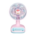 Candy Color Mini Desktop Fan, 3 Speed USB Rechargeable Quiet Portable ...