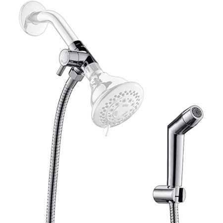 Pet Shower Sprayer Set with 8-Feet Extra-Long Shower Hose, Solid Brass ...