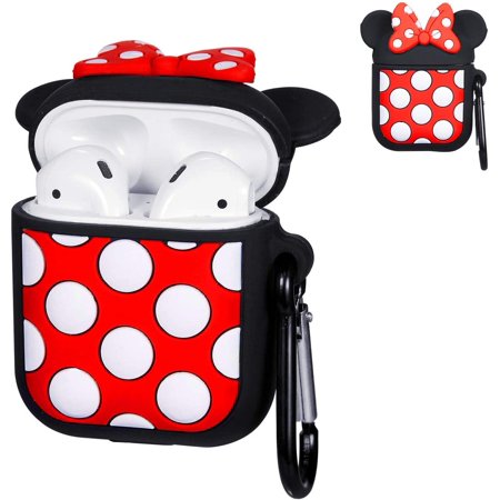 Big Dots Minnie Case for Airpods 1&2,Cute Character Silicone 3D Funny ...
