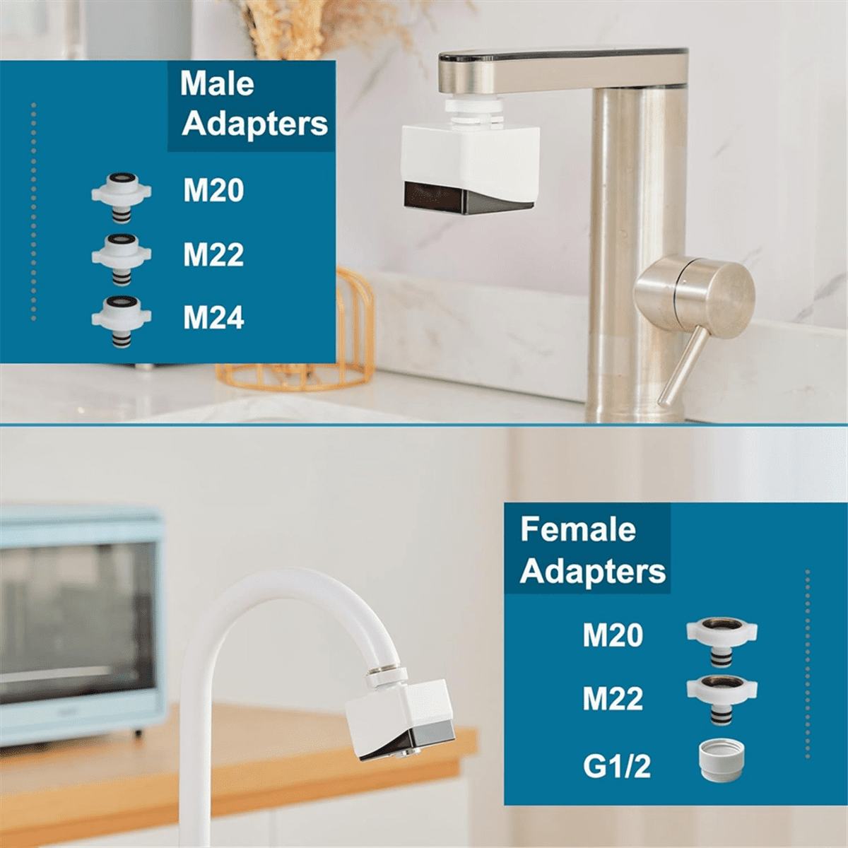 Automatic Faucet Converter Touchless Faucet Adapter - Motion Sensor ...