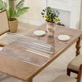 17 x 42 Inch Clear Table Cover, 2mm Thick Desk Mat, Plastic Vinyl Table ...