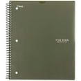 Spiral Notebook 3 Subject Wide Ruled Customizable Olive - Five Star ...