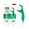 GUM Angled Floss Picks, Satin Dental Floss, 75 Count, Icy Mint, 4 Pack ...
