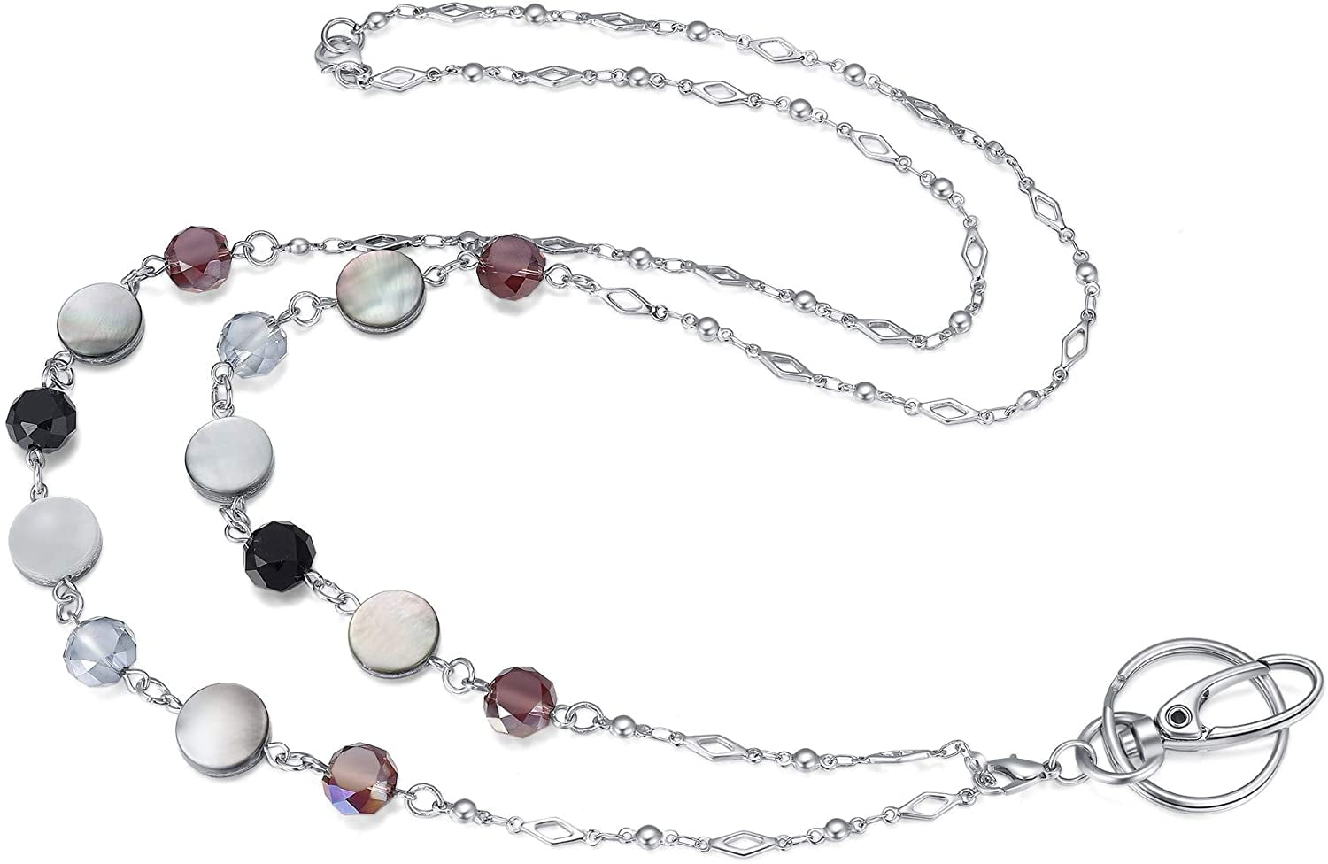 Crimmy - Fashion ID Necklace Lanyards for Women - Non Breakaway ...