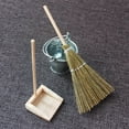 Ludlz Mini Broom Dustpan Bucket Simulation Household Model Decor Toy ...