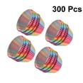 Himition 300Pcs Rainbow Cake Cup Cupcake Wrappers Paper Cups Heat ...