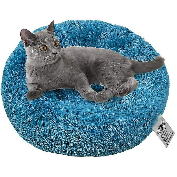Dog Bed Donut Soft Plush Round Pet Bed For Deep Sleep Of Dogs Cats - Walmart.ca