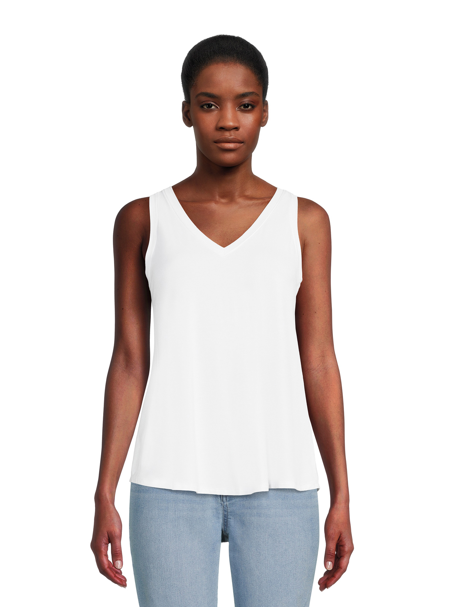 Time and Tru Women's High Low Tank Top, 2-Pack - Walmart.com