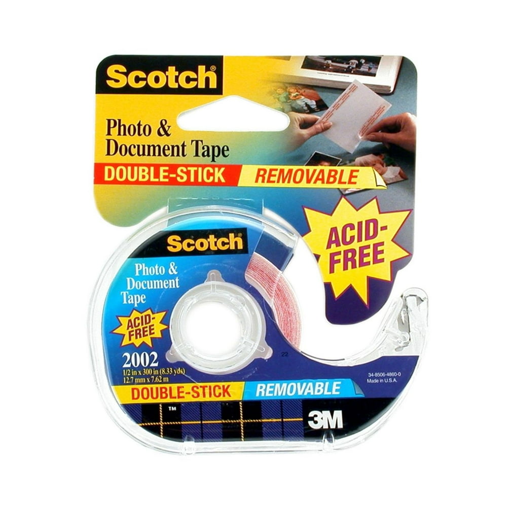 Removable Photo & Document Tape 1/2 in. x 300 in. roll (pack of 3 ...