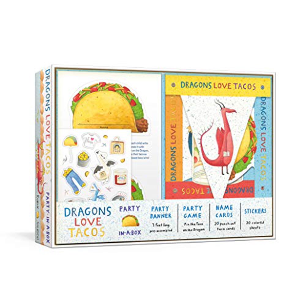 Dragons Love Tacos Party-in-a-Box: Includes Fold-Out Game, Banner, and ...