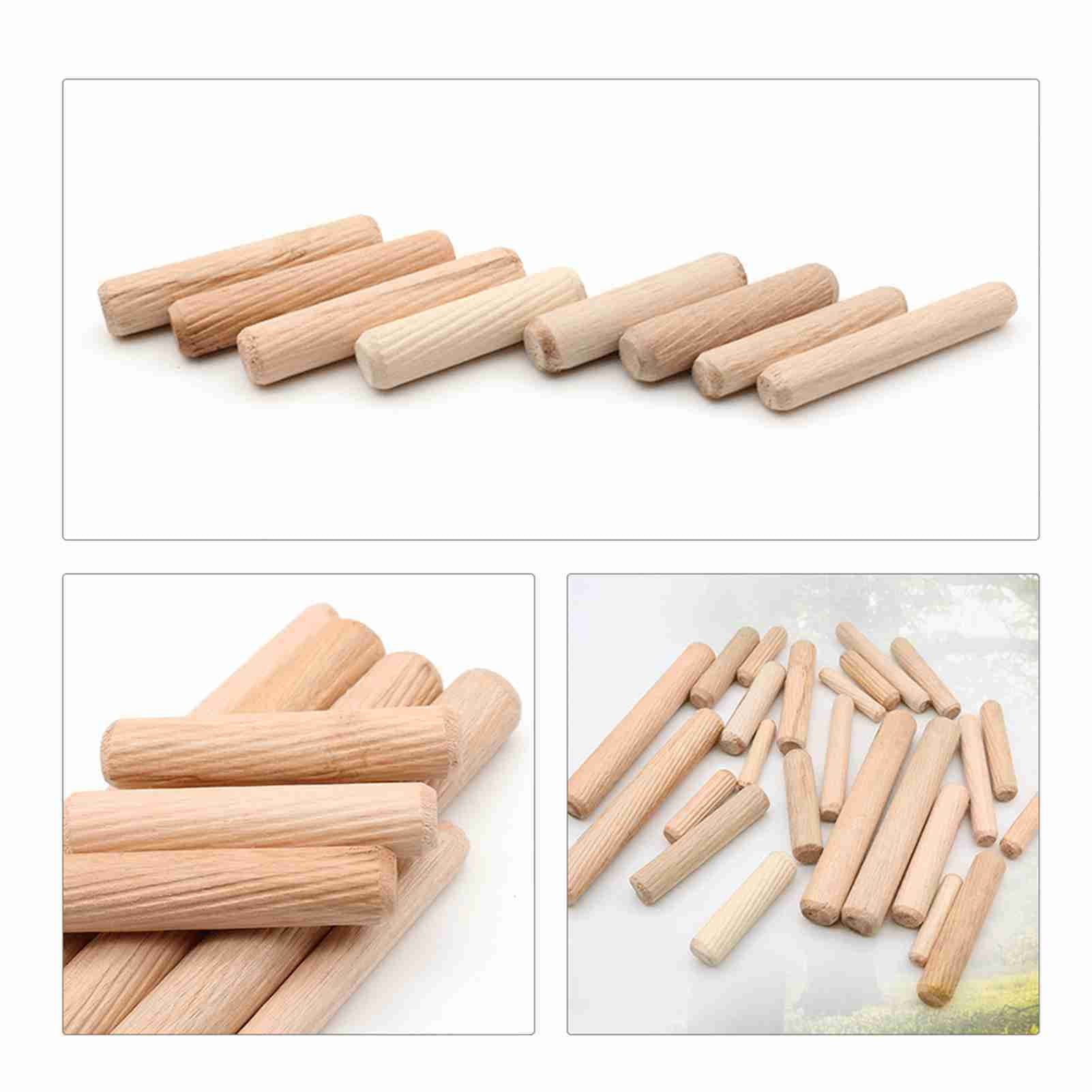 Click here for Domqga 100 Pack Wooden Dowel Pins With Edge Chamfe... prices
