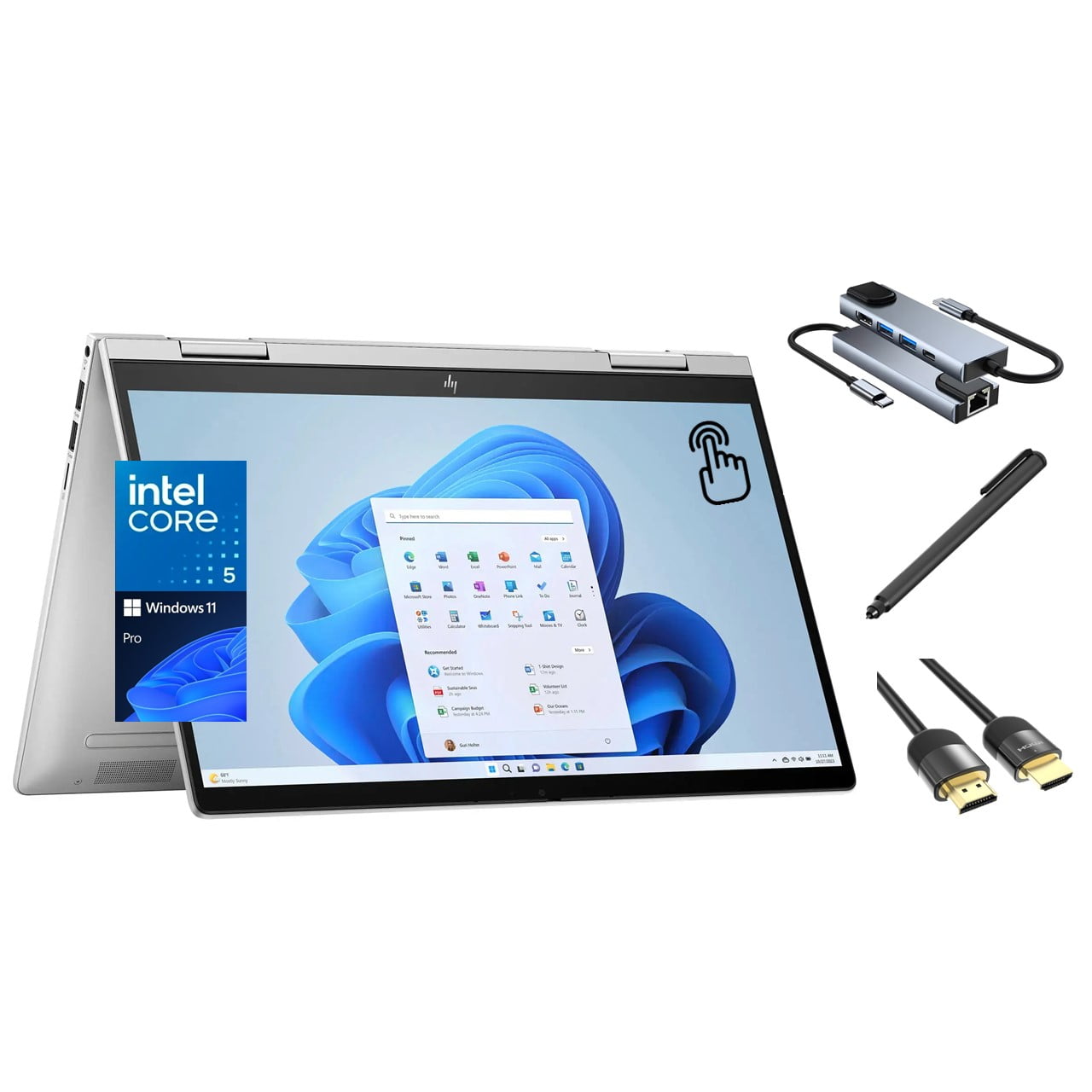 Laptop HP Envy x360 2 en 1 Pantalla Táctil FHD 14 10-Core 5 120U 8GB ...