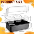 Countertop Food Serving Display Container Ice Chilled Condiment Caddy ...