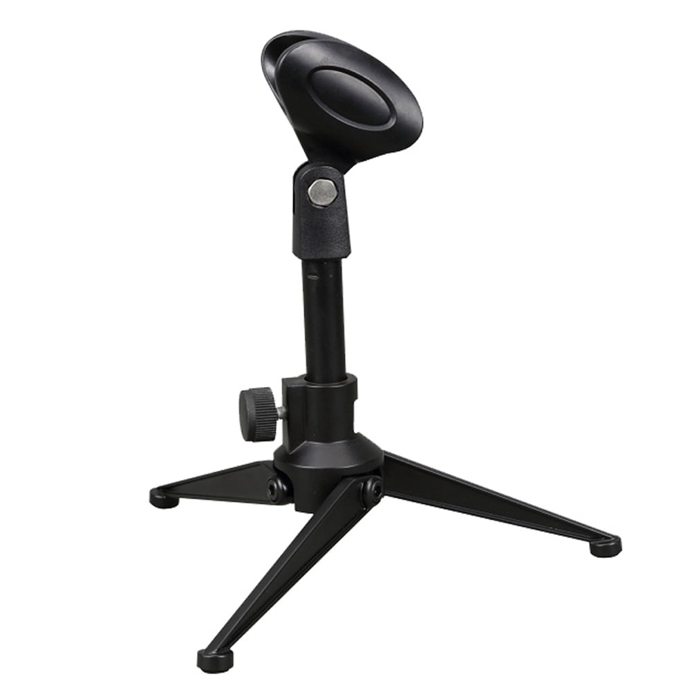 Portable Desktop Adjustable Microphone Tripod Bracket Mic Stand Mount ...