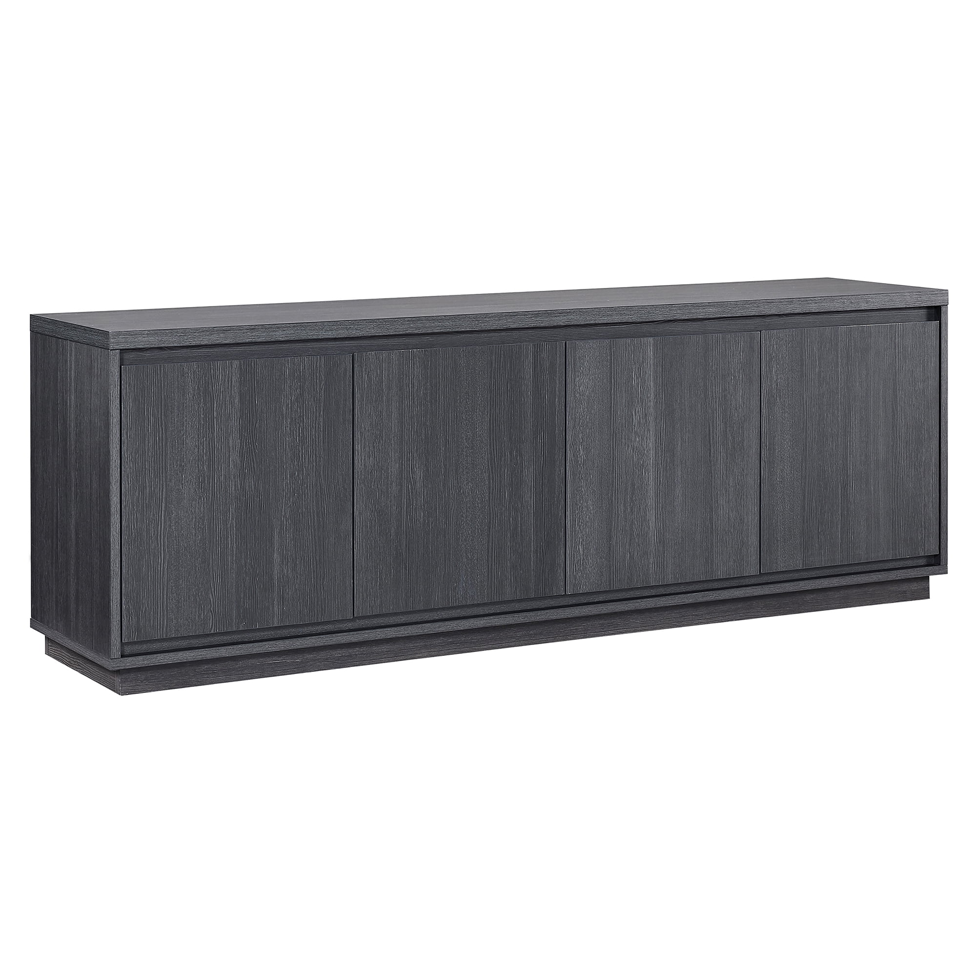 Evelyn&Zoe Presque Rectangular TV Stand for TV's up to 75", Charcoal ...