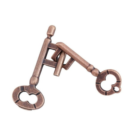 Vintage Classic Key Lock Puzzle Metal Brain Teaser IQ Test Toys for ...