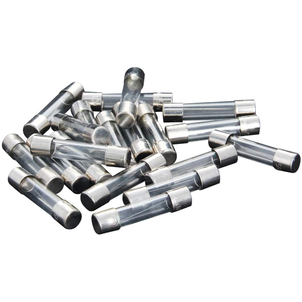 50pcs 250V 0.5A Fast Blow Fuse Fast Acting Glass Tube Fuses 6x30mm ...