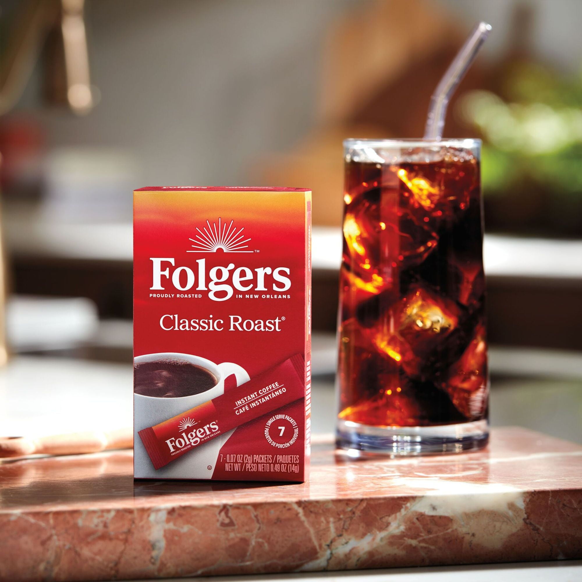 Folgers Instant Coffee Packets