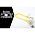 Yellow Jacket 2882 12/3 Heavy-Duty Contractor Extension Cord, 2 ft, 3 ...