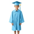 Byoo Toddler Boys' Graduation Gown and Cap Set Solid Color Preschool ...