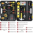 GOXAWEE Portable 108-Piece Compact Hand Tool Set for Home Repair and ...