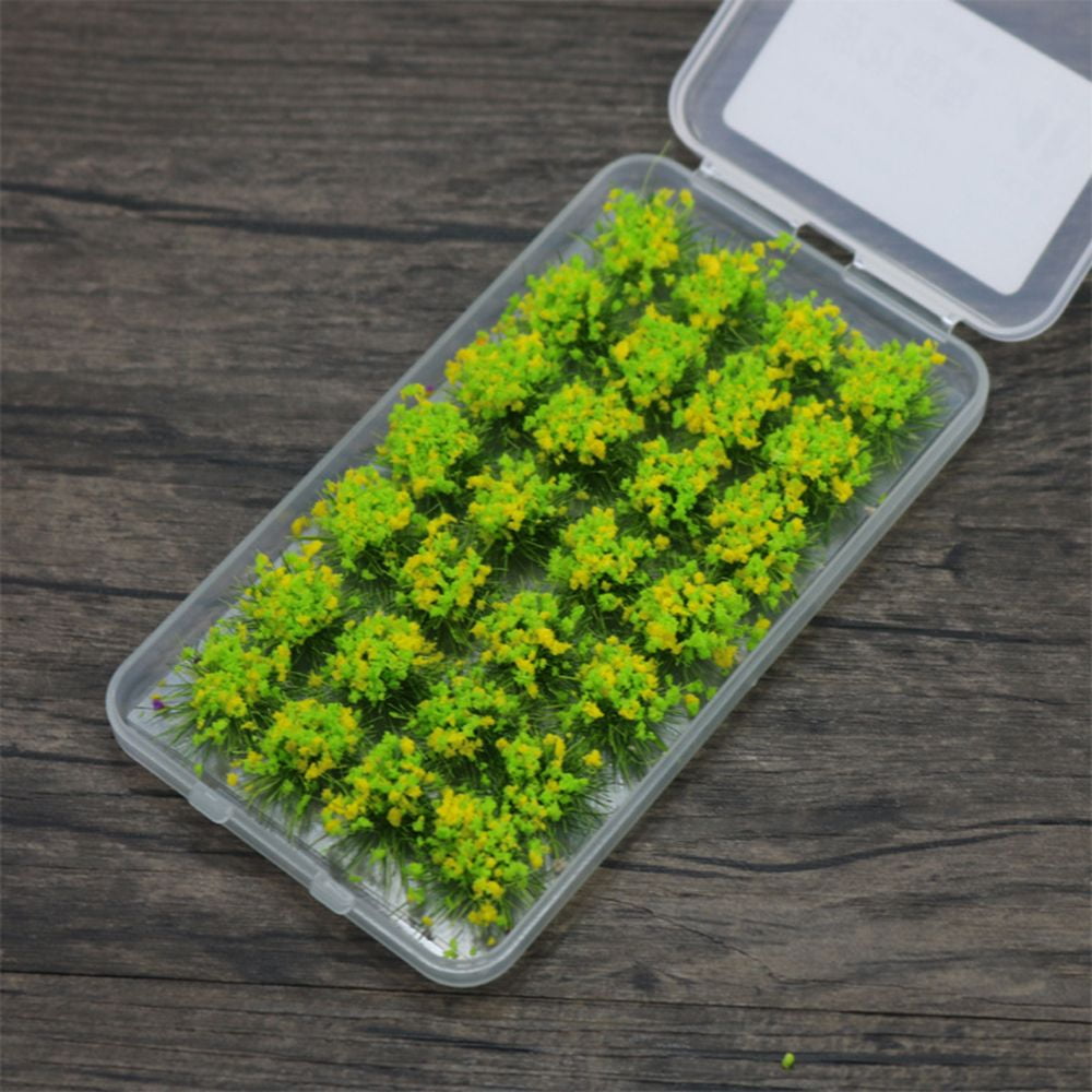 DIY Sand Layout Train Landscape Miniature Flower Vegetation Groups ...