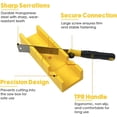 4-Piece Miter Box and Saw Set, 2.68 × 12-Inch Mitre Box with 3 Mitre ...