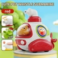Red Inertia Submarine Children Sliding Press Toy Car Cartoon Vehicle ...