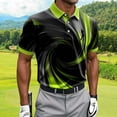 ECHFIPROM Mens Collared Polo Shirts Sports Green Jersey Classic Fit ...
