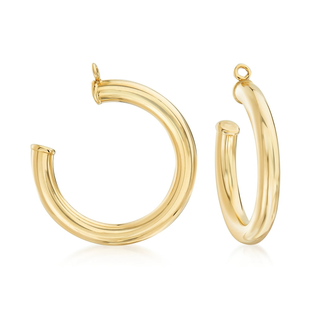 Ross Simons Ross Simons 14kt Yellow Gold Hoop Earring Jackets
