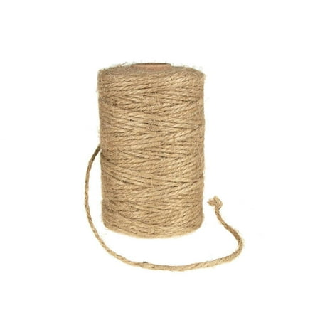 Burlap Jute Twine Rope, 2mm, 100 Yards, Natural - Walmart.com