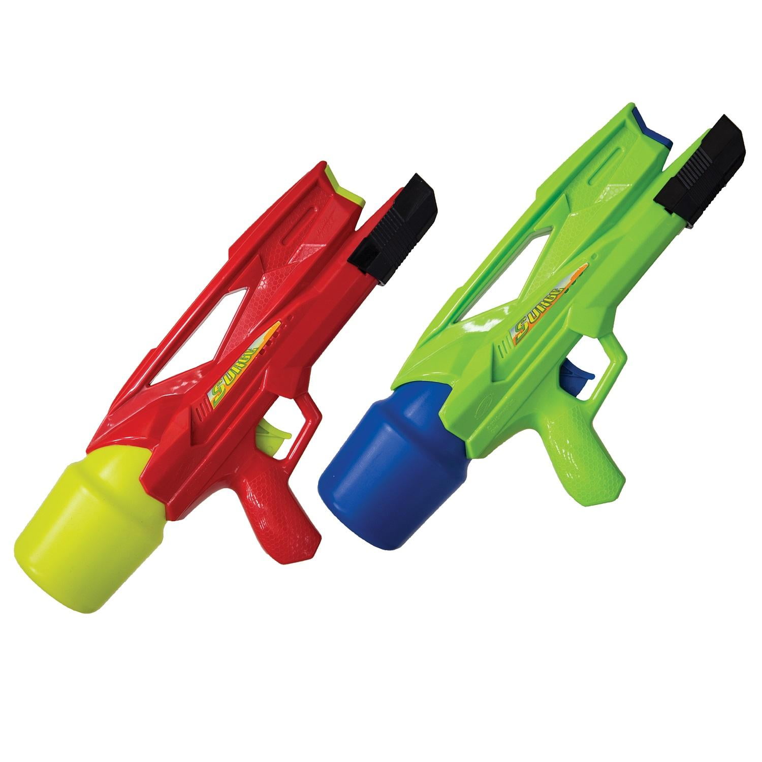Pack of 2 Green & Red Flood Force Surge Pump Action Power Pressure ...