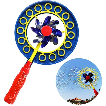 Pinwheel Bubble Wand Set, Wind Spinner Bubble Blowing Toy Windmill ...
