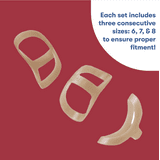 3-Point Products Oval-8 Finger Splints, Sizes 6, 7, 8, Stabilize ...