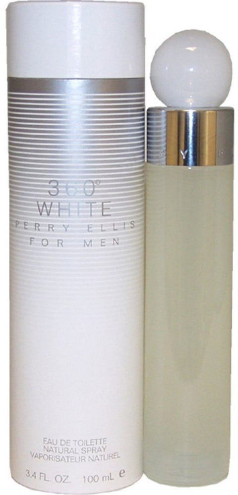 360 White By Perry Ellis Eau De Toilette Spray For Men 3.4 oz (Pack of ...