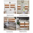 Abstract Gradient Orange Short Blackout Curtains 24 Inch Long,Modern ...