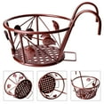 1Pc Iron Art Railing Bonsai Rack Wall Hanging Flower Bracket Flower ...