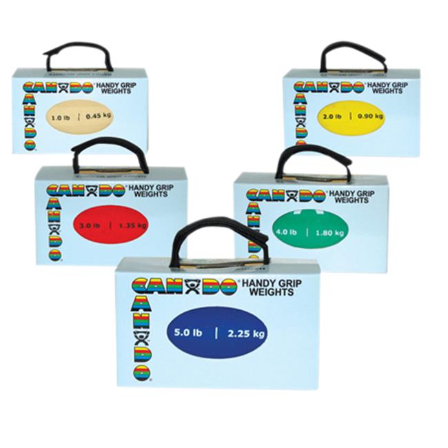 CanDo Handy Ball with adjustable strap, 5 pc set (1 ea: 1-5 lb ...