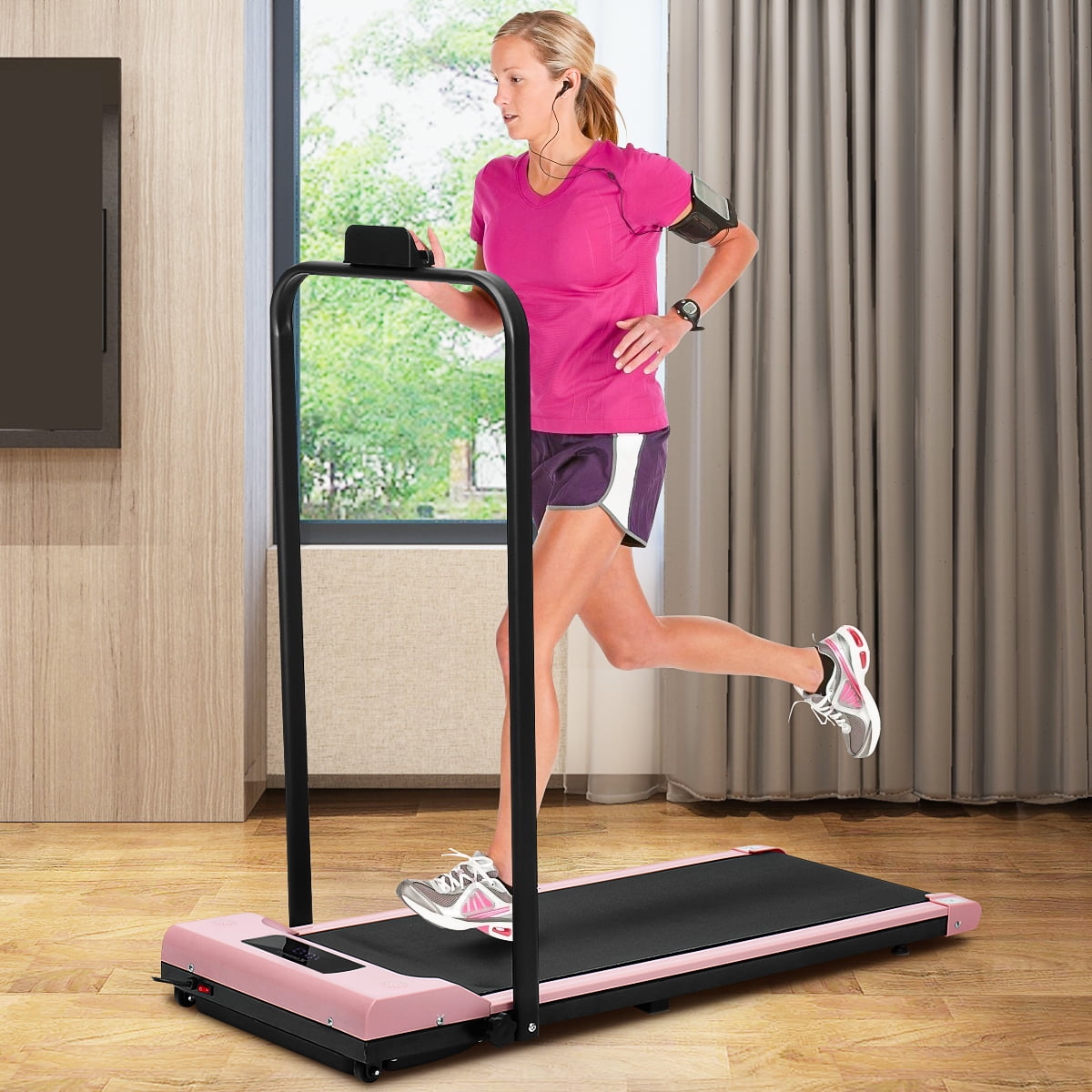 Geemax Electric Treadmill Foldable Compact Treadmill Under Desks