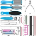 20 PCS CALLUS Remover Pedicure Tool Set Kit Foot File Scraper Brush ...