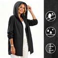 Abomasnow Womens Trench Coat Zip Up Long Sleeve Mid Length Windbreaker ...