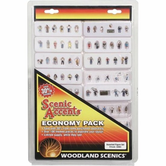 Economy Pack- Assorted Figure Set - N Scale - Walmart.com