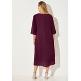 Catherines Women's Plus Size Petite Midnight Dazzle Flyaway Dress ...