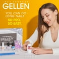 Gellen Gel Tips Nail Extension Kit Coffin False Nail Tips with Nail ...