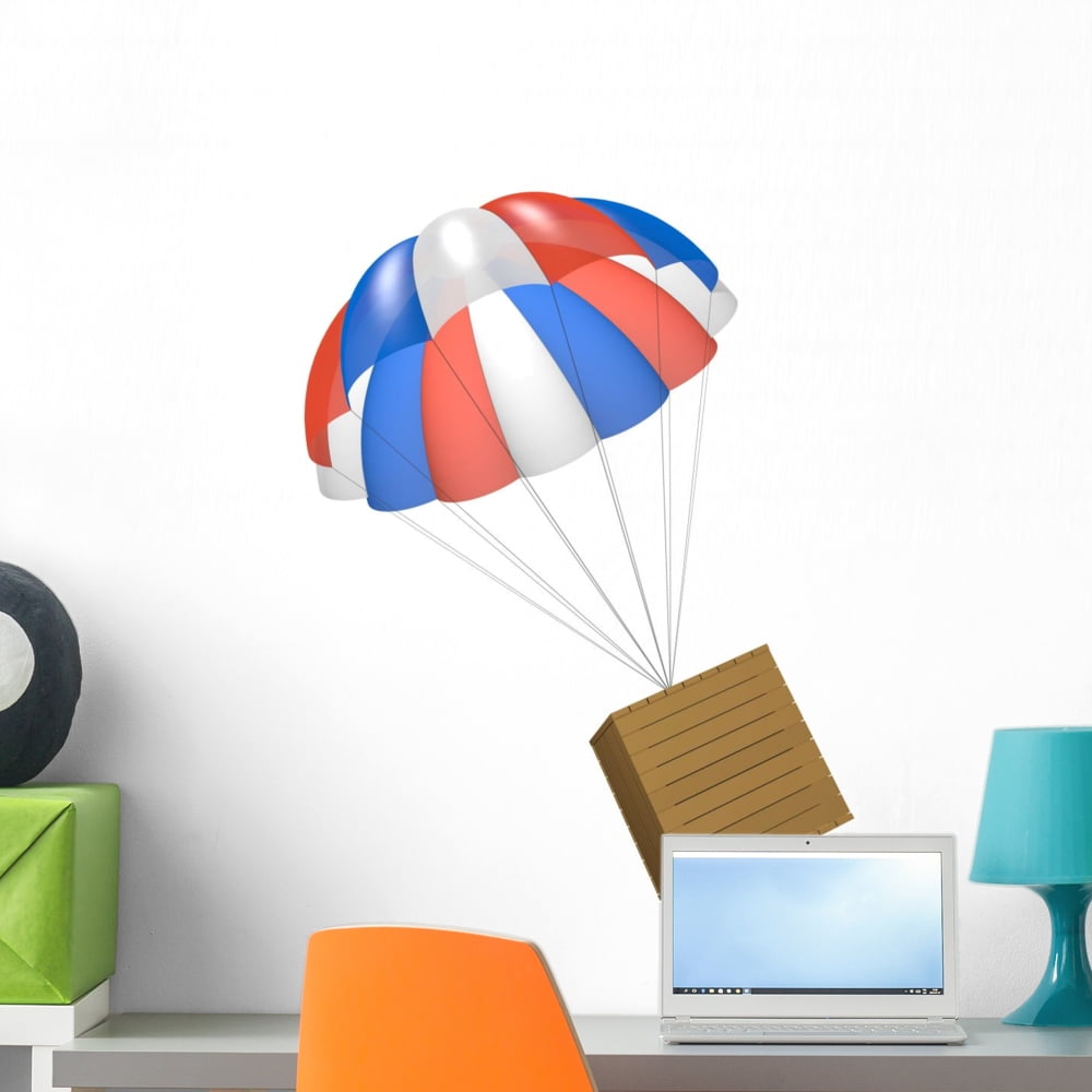 Parachute France Wall Decal by Wallmonkeys Peel and Stick Graphic (24 ...